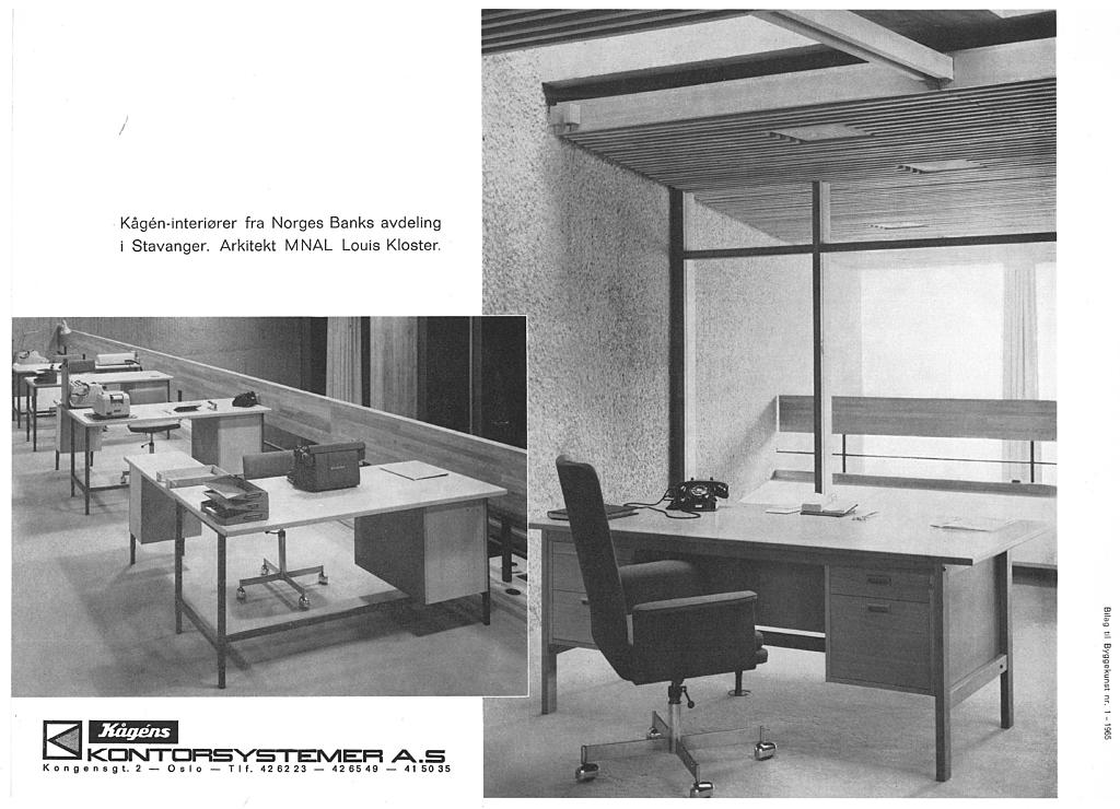 Norges bank, Stavanger - OLD - Arkitektur N