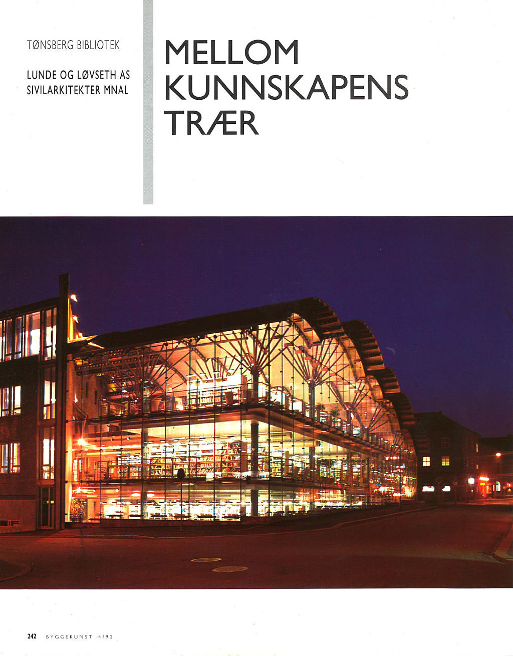 Tønsberg bibliotek - OLD - Arkitektur N